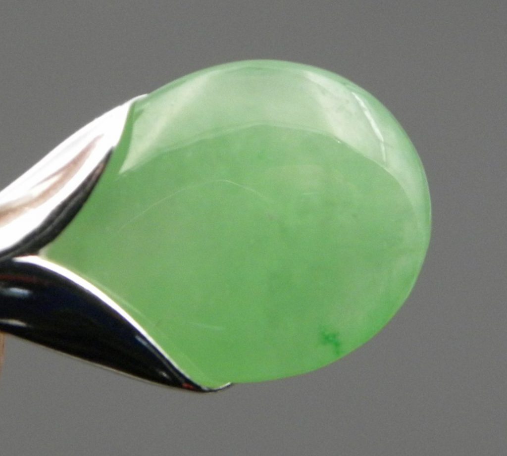 Lotus Bud Pendant made from Chinese Jade, set in 925 Sterling Silver